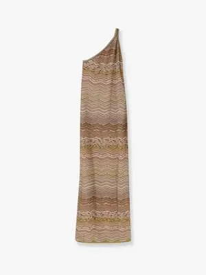 Missoni One-shoulder Long Sequined Dress - Multicolor