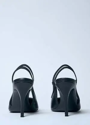 DIESEL® D-venus Sb Leather Pumps With Logo Hardware