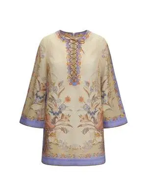 Zimmermann Indra Floral Tunic Dress - Multicolor