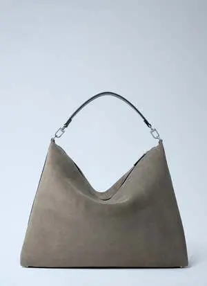 TOTEME Bevel Suede Handbag