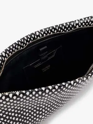 TOM FORD Aura Leather Clutch Bag With Snake Motif - Multicolor