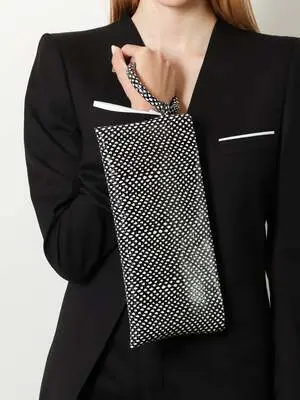 TOM FORD Aura Leather Clutch Bag With Snake Motif - Multicolor