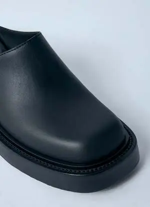 Alexander Wang Dean Clogs In Smooth-grain Leather