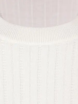 Brunello Cucinelli Textured Cotton Crewneck Sweater - Multicolor