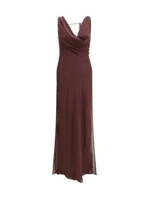 Andamane The Andamane Women Minerva Long Dress Brown