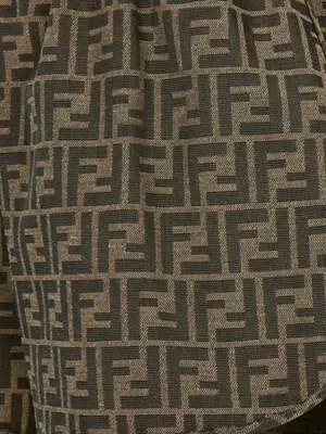 Fendi Short Ff Canvas Jacquard - Brown
