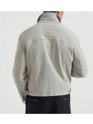 Brunello Cucinelli Denim Cotton Jacket - Multicolor