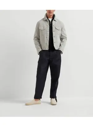 Brunello Cucinelli Denim Cotton Jacket - Multicolor