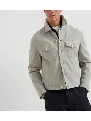 Brunello Cucinelli Denim Cotton Jacket - Multicolor