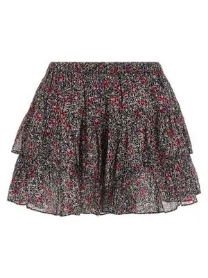 Isabel Marant Étoile Jacadia Micro-floral Ruffled Shorts