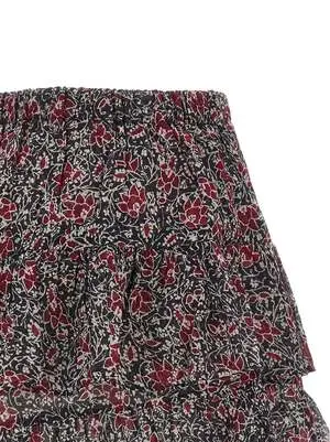 Isabel Marant Étoile Jacadia Micro-floral Ruffled Shorts