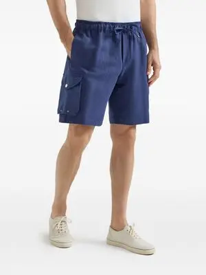 Brunello Cucinelli Linen Cargo Shorts - Multicolor