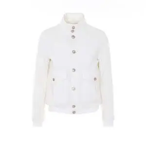 Herno Linen Cotton Blend Bomber Jacket