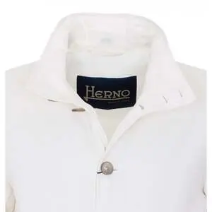 Herno Linen Cotton Blend Bomber Jacket