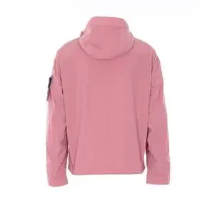 Stone Island Light Compact Touch Poly-tc Hooded Jacket - Pink