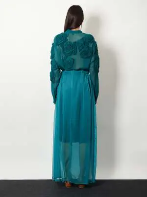 Dries Van Noten Scarlett Silk Maxi Skirt - Multicolor
