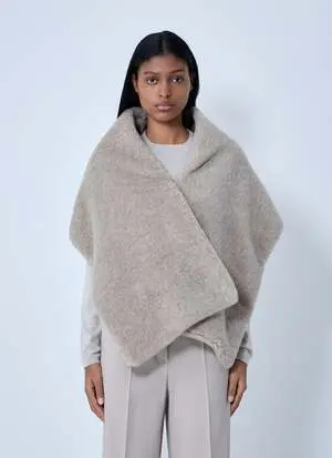 Max Mara Fringed Wool Scarf - Green