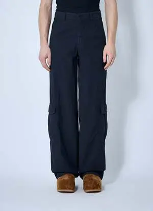 Dries Van Noten Paxford Cotton Cargo Pants - Gray