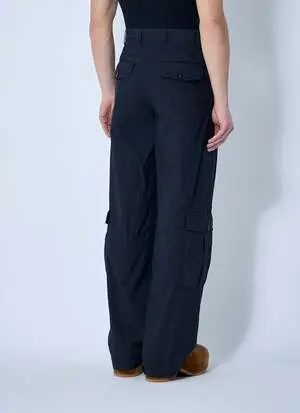 Dries Van Noten Paxford Cotton Cargo Pants - Gray