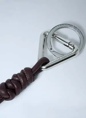 Bottega Veneta Triangle Key Ring With Engraved Logo - Multicolor