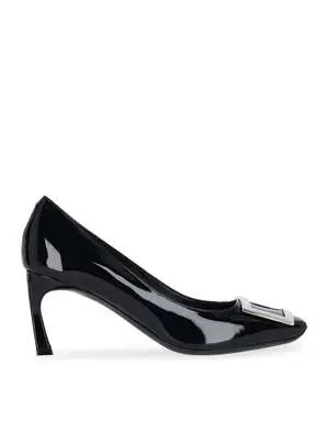 ROGER VIVIER ROGER VIVIER Patent Leather Trumpet Heel Pumps With Metal Buckle Multicolor
