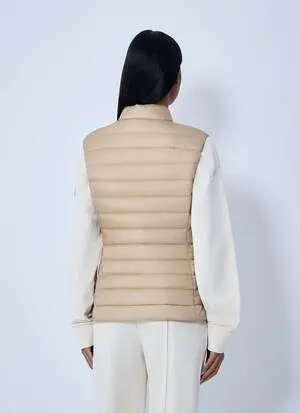 Moncler Padded Down Vest - Cream