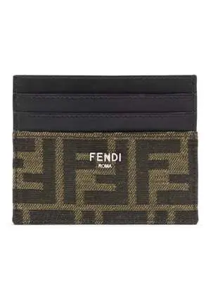 Fendi Ff Jacquandi Card Holder - Multicolor