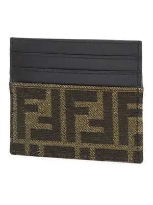 Fendi Ff Jacquandi Card Holder