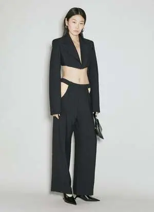 MUGLER Cut-out Tailored Trousers