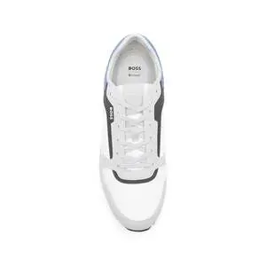 BOSS Low-top Paneled Lace-up Sneakers