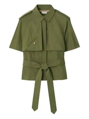 Burberry Burberry Cotton Belted Top Multicolor