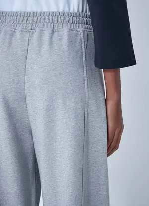 GANNI Cotton Jersey Straight-leg Track Pants - Gray