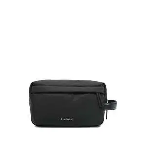 Givenchy Polyamide And Calf Leather Wash Bag - Black