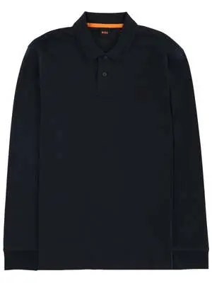 BOSS Long-sleeved Polo Shirt - Blue