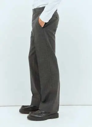 Miu Miu Marled Wool Tailored Trousers