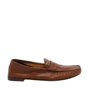 Versace Leather Loafers - Brown