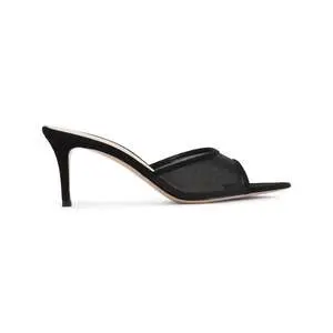 GIANVITO ROSSI Elle 70 Suede Mules - Black