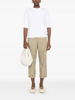Brunello Cucinelli Cotton Trousers Made In Italy