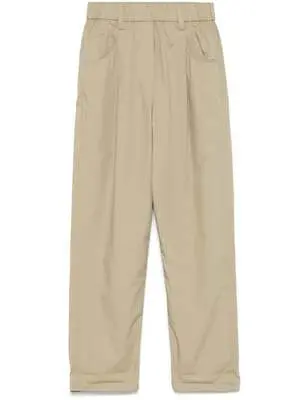 Brunello Cucinelli Cotton Trousers Made In Italy - Multicolor