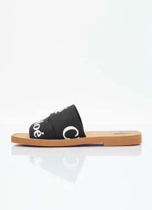 Chloé Woody Slides - Black