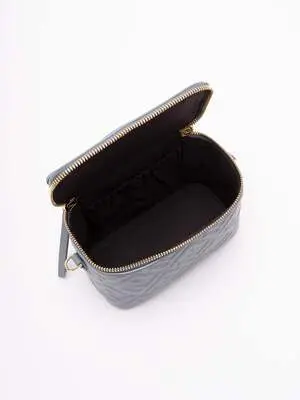 Fendi Vanity Case In Lambskin With Gold Tone Hardware