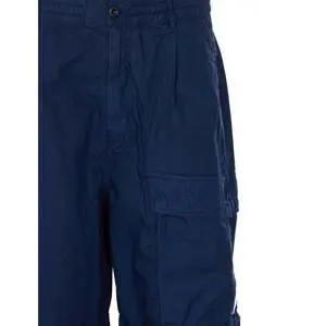 C.P. COMPANY Micro-reps Cargo Pants With Lens Logo - Blue