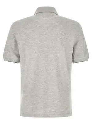 Brunello Cucinelli Logo Piqué Polo Shirt - Gray