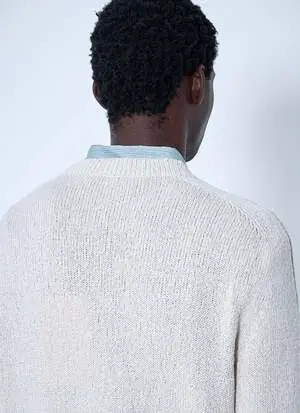 Our Legacy Silk Knit Crewneck Sweater - Cream