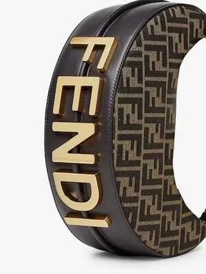Fendi Ff Jacquard Fabric Handbag - Multicolor