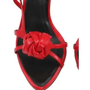 ROTATE BY BIRGER CHRISTENSEN Leather Strappy Stiletto Sandals