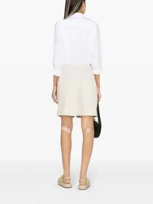 Brunello Cucinelli Cotton Blouse With Monili Trim