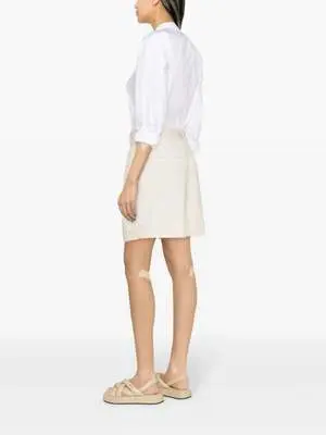 Brunello Cucinelli Cotton Blouse With Monili Trim