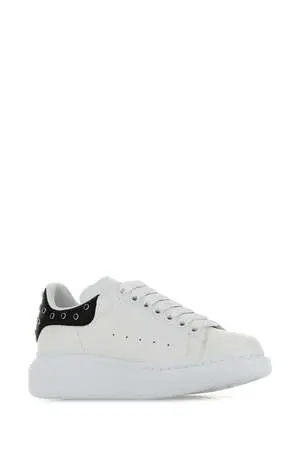 Alexander McQueen Leather Sneakers With Black Leather Heel Detailing