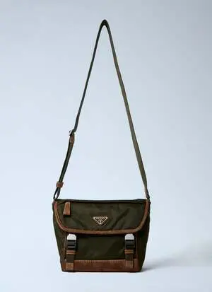 Prada Medium Re-nylon Crossbody Bag - Brown